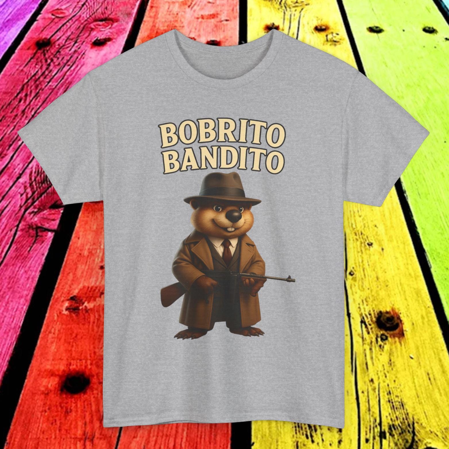 Bobrito Bandito Bootleg Meme T-shirt – Funny Beaver Brainrot Tee ...