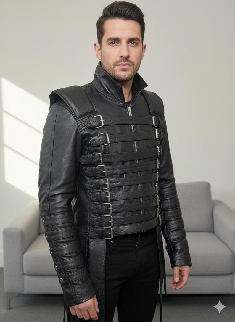 Batman Who Laughs Cosplay Jacket | Black Leather Superhero Coat With ...
