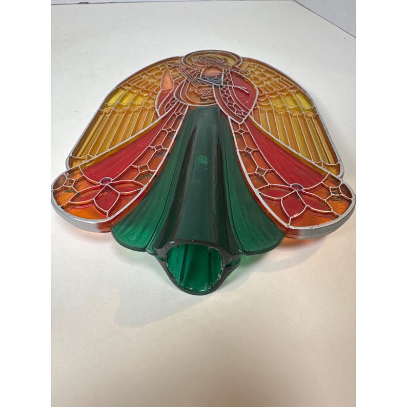 Vintage 1979 Hallmark Tree-topper "christmas Angel" Translucent Acrylic ...