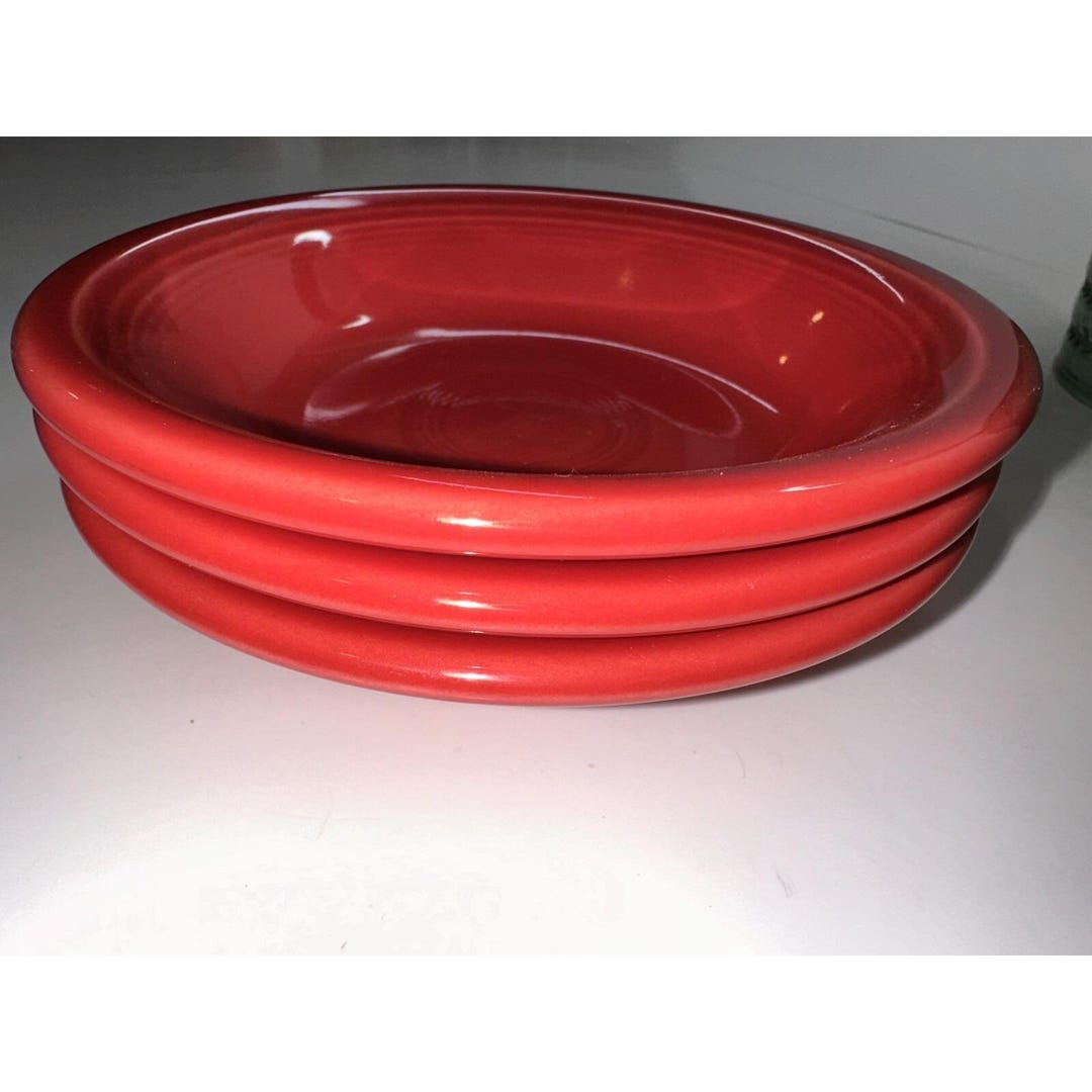Fiestaware 7 1/4 Inch Salad Dessert Plate Fiesta Scarlet Set of 2 - Etsy