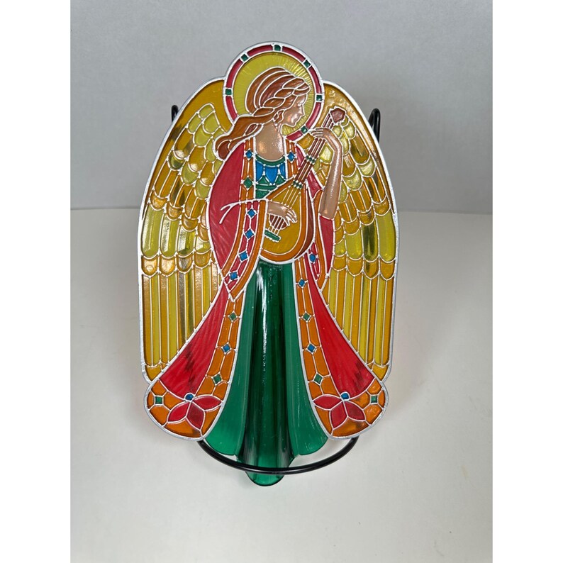 Vintage 1979 Hallmark Tree-topper "christmas Angel" Translucent Acrylic ...