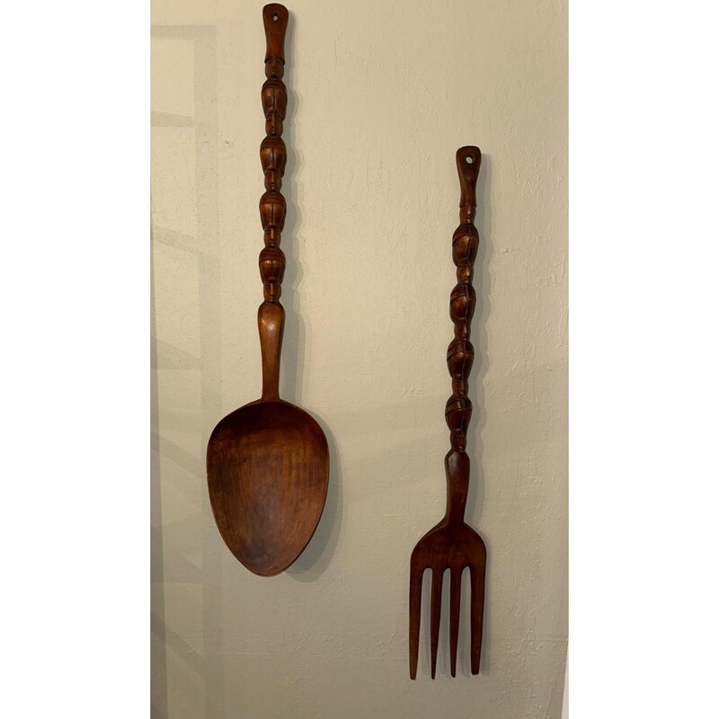 Large Fork and Spoon - Etsy