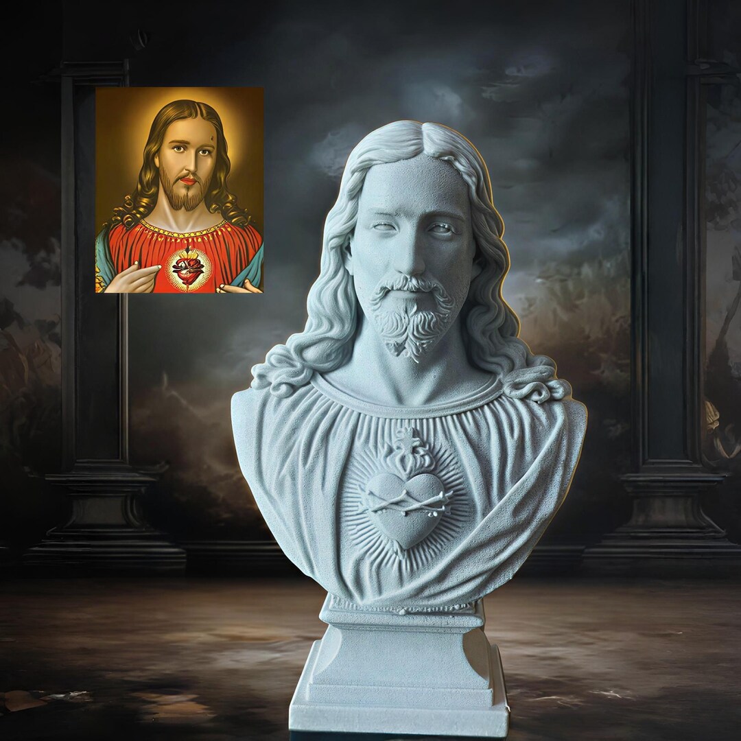 Jesus Christ Bust - Christianity Simbol Home Decor Gift 3d Printed ...