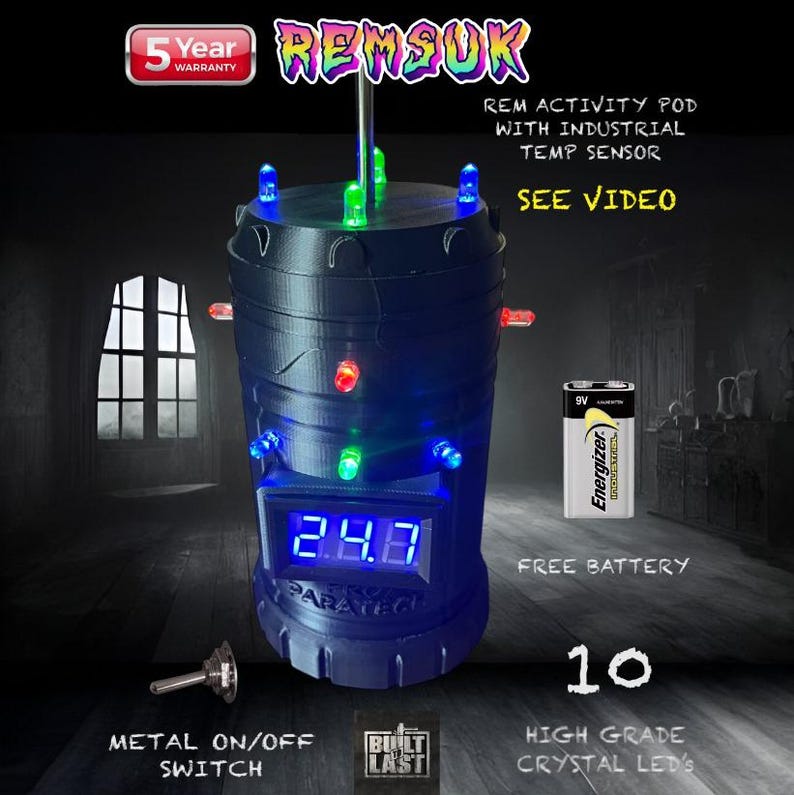 REM Activity Pod With Temp Sensor: Paranormal Ghost Hunting Equipment ...