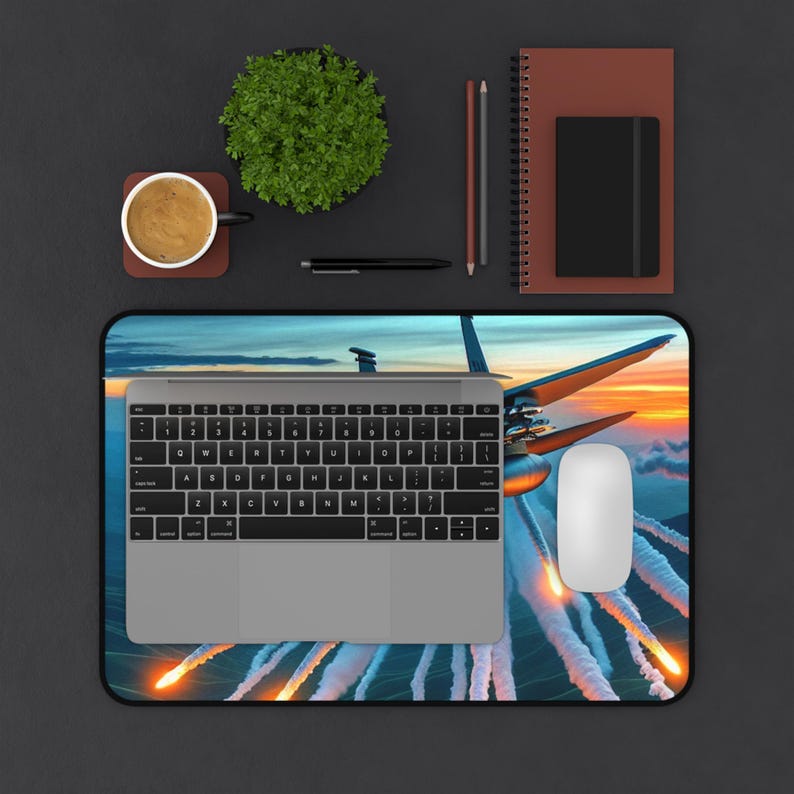 Fighter Jet Desk Mat: Aviation Aircraft Large Mouse Pad - Etsy