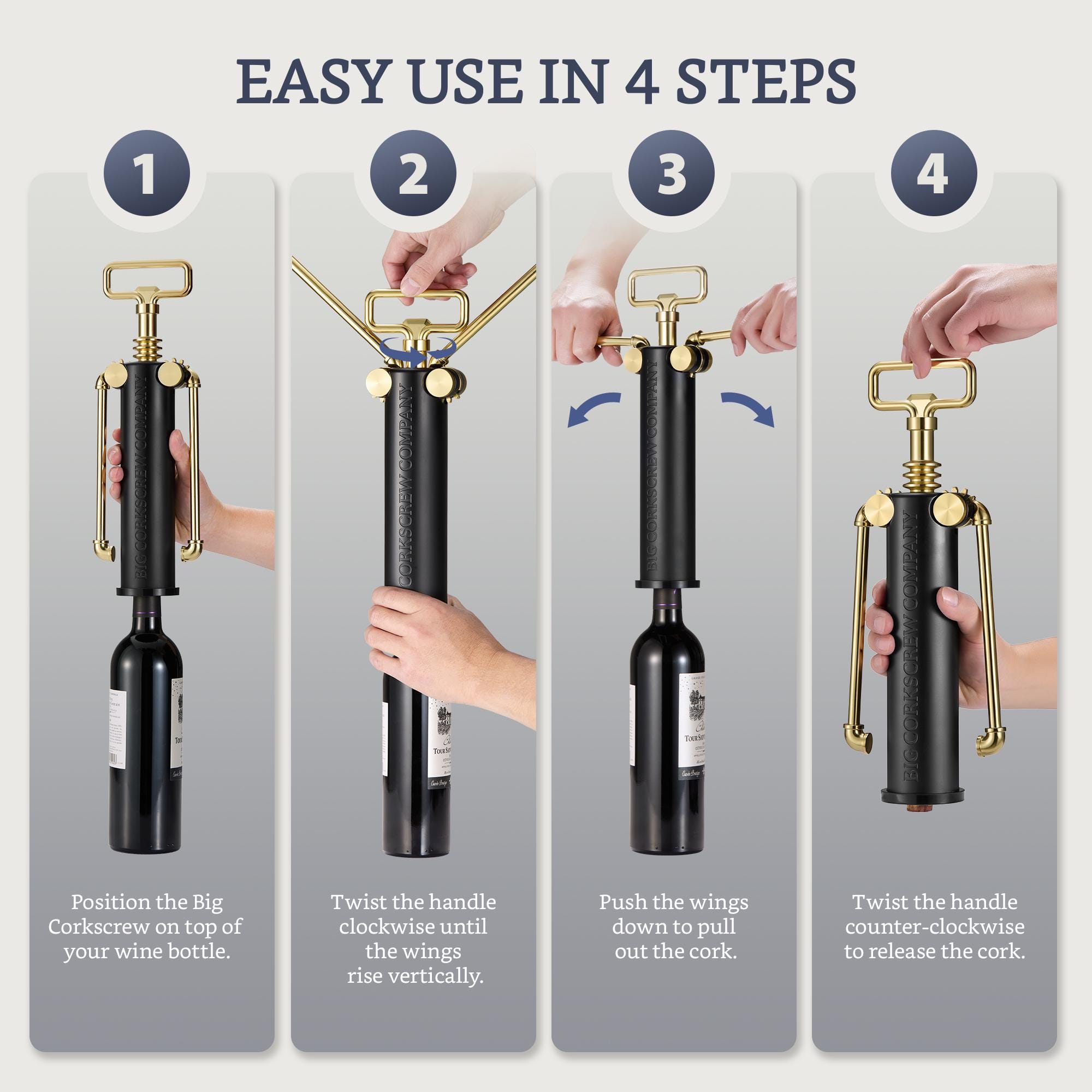 Big Giant Corkscrew. Wine Opener. Sommelier Tool. Bar Accessory ...