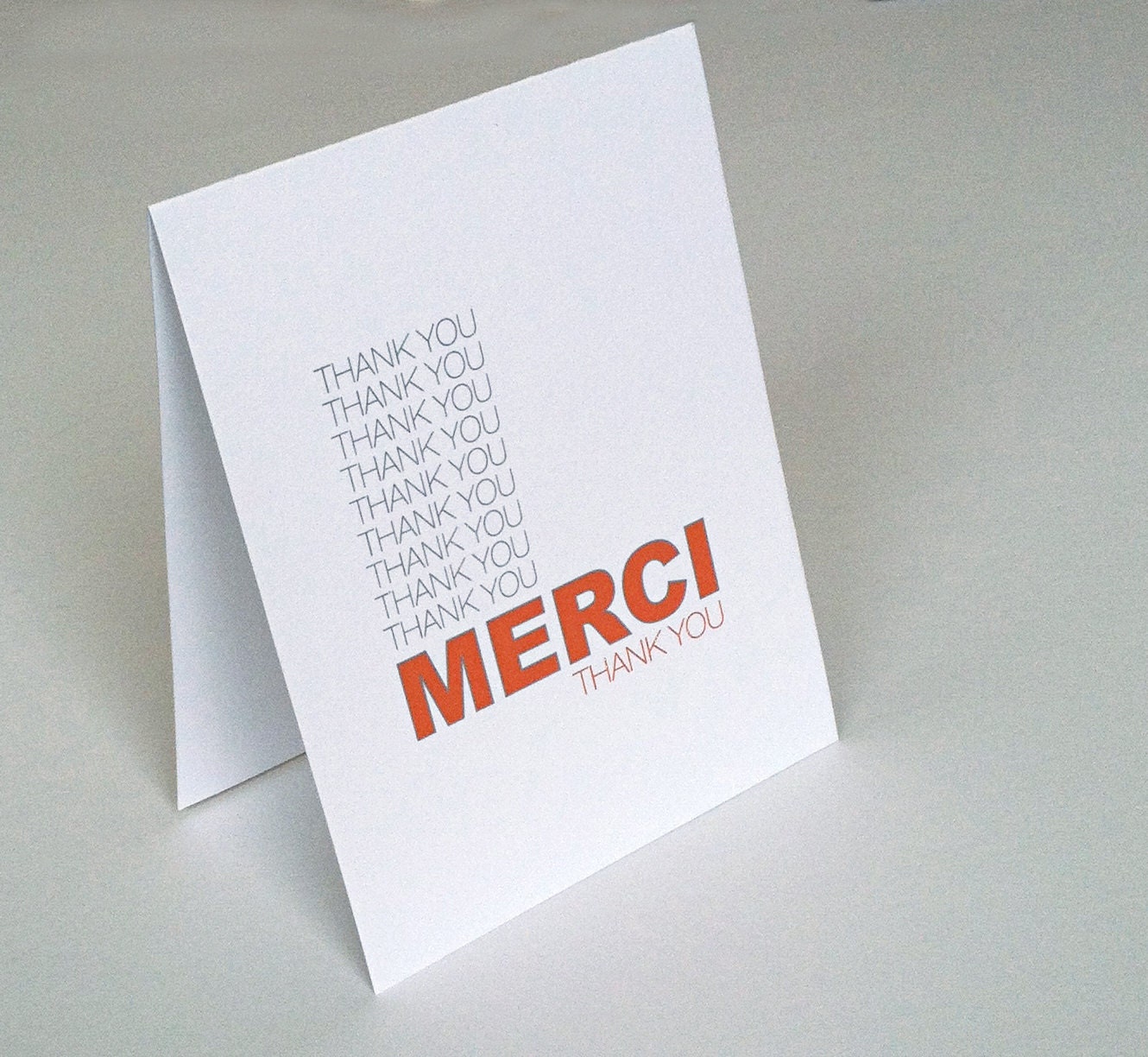 Thank You Merci Boxed Note Cards - Etsy