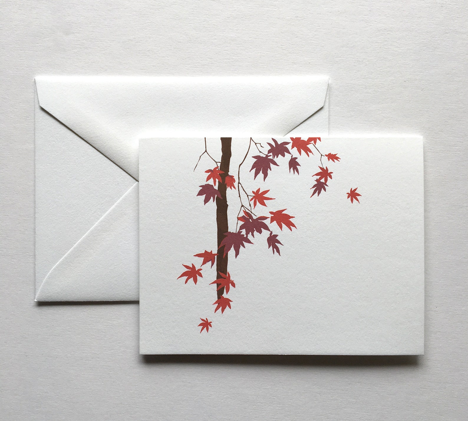 Japanese Maple Boxed Note Cards - Etsy