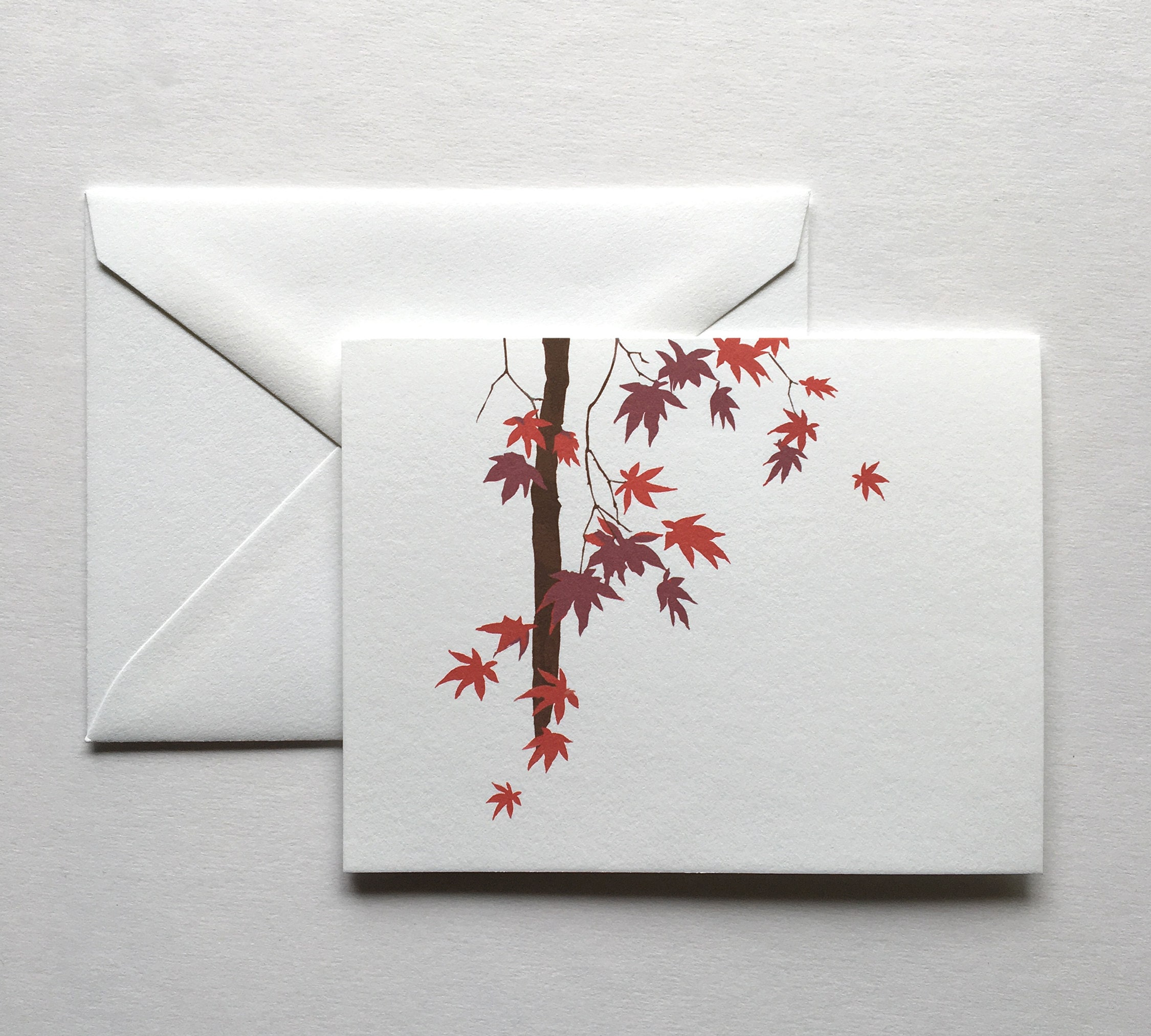Japanese Maple Boxed Note Cards - Etsy