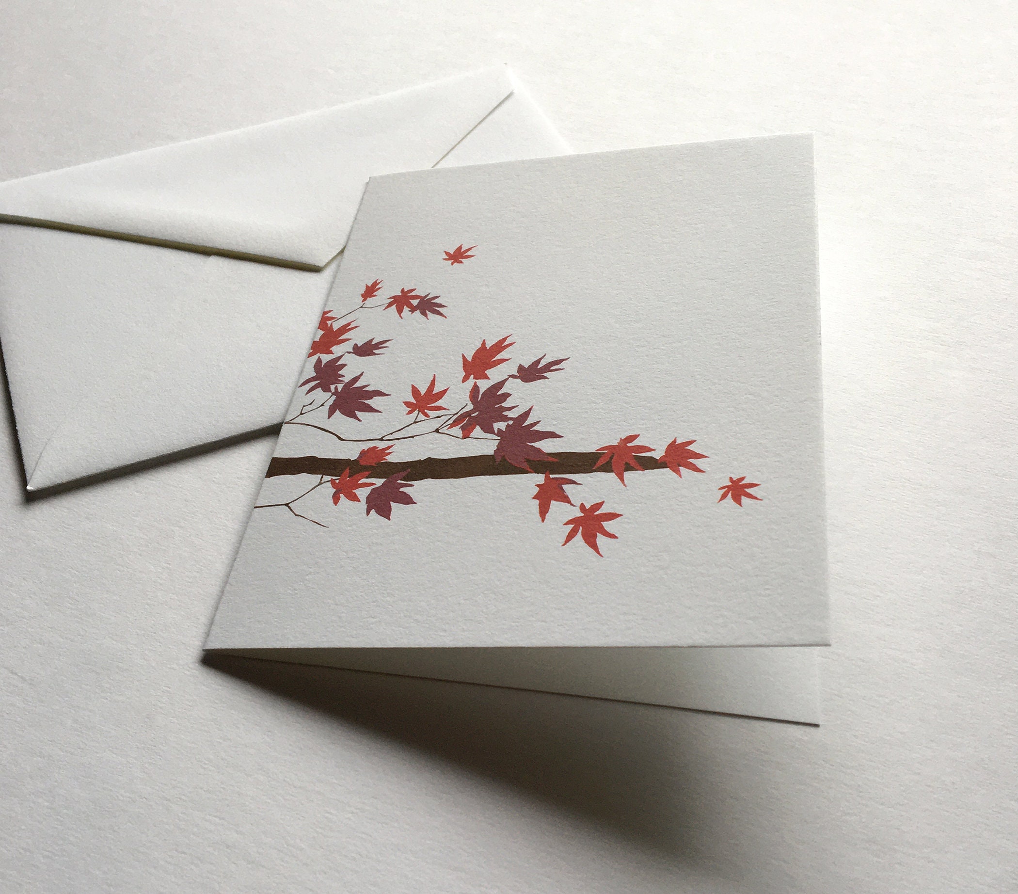 Japanese Maple Boxed Note Cards - Etsy