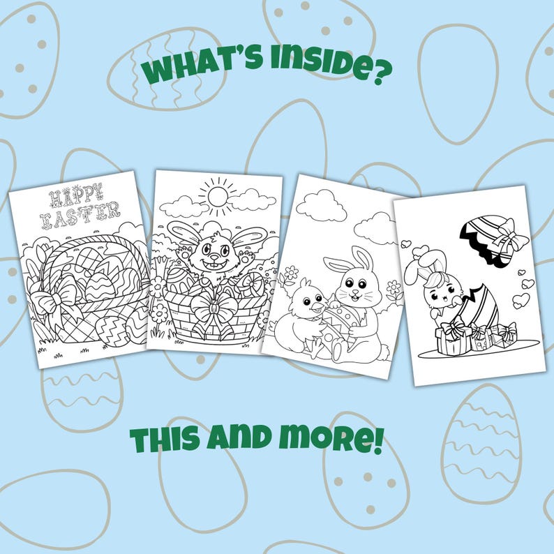 Easter Printable Coloring Book – Fun Easter Activities for Kids ...