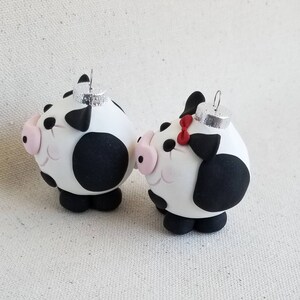 Cow Mini Christmas Ornaments - Etsy