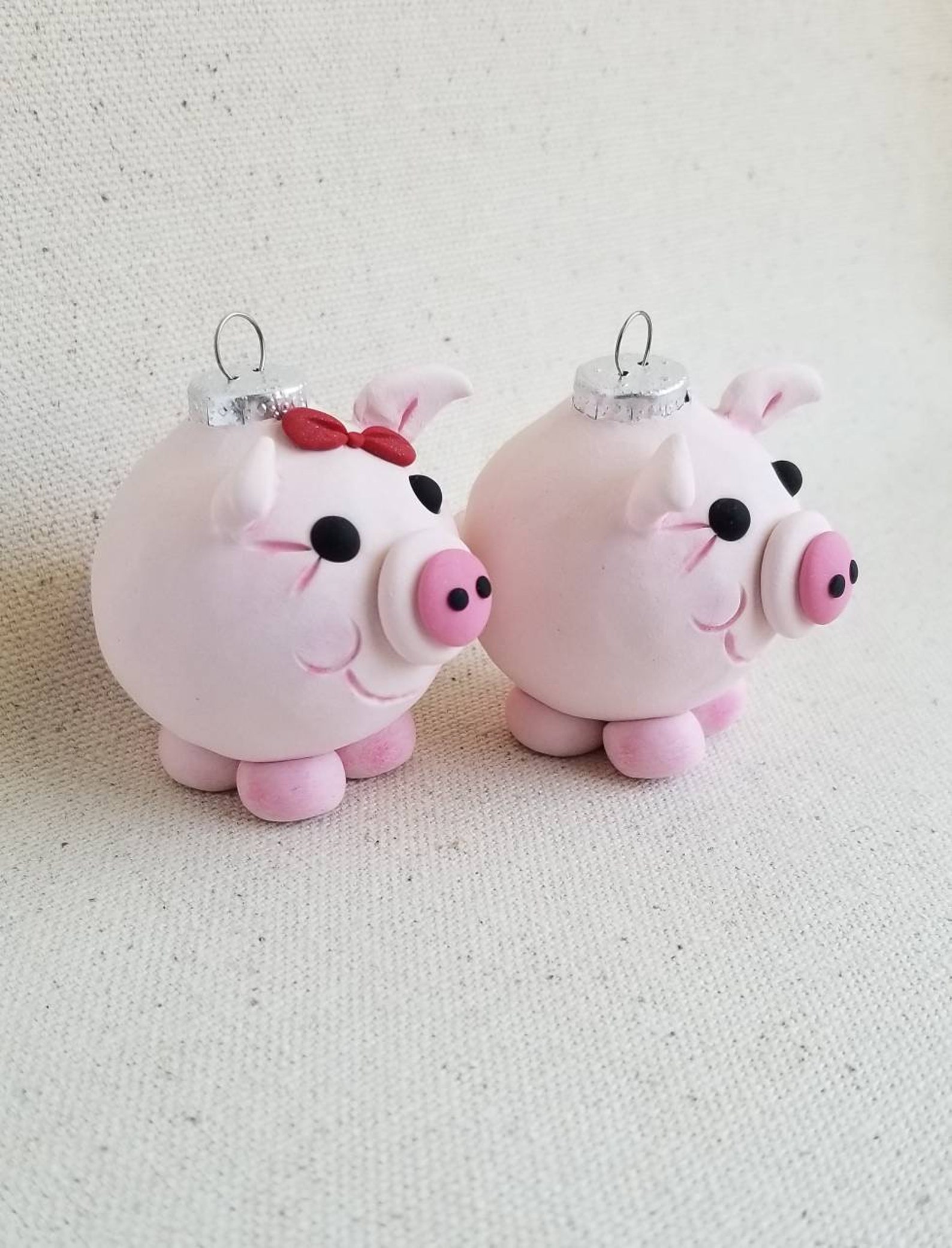 Pig Mini Christmas Ornaments | Etsy