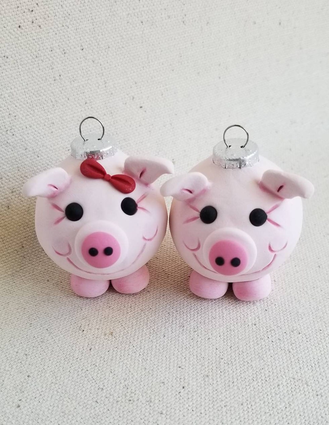 Pig Mini Christmas Ornaments - Etsy