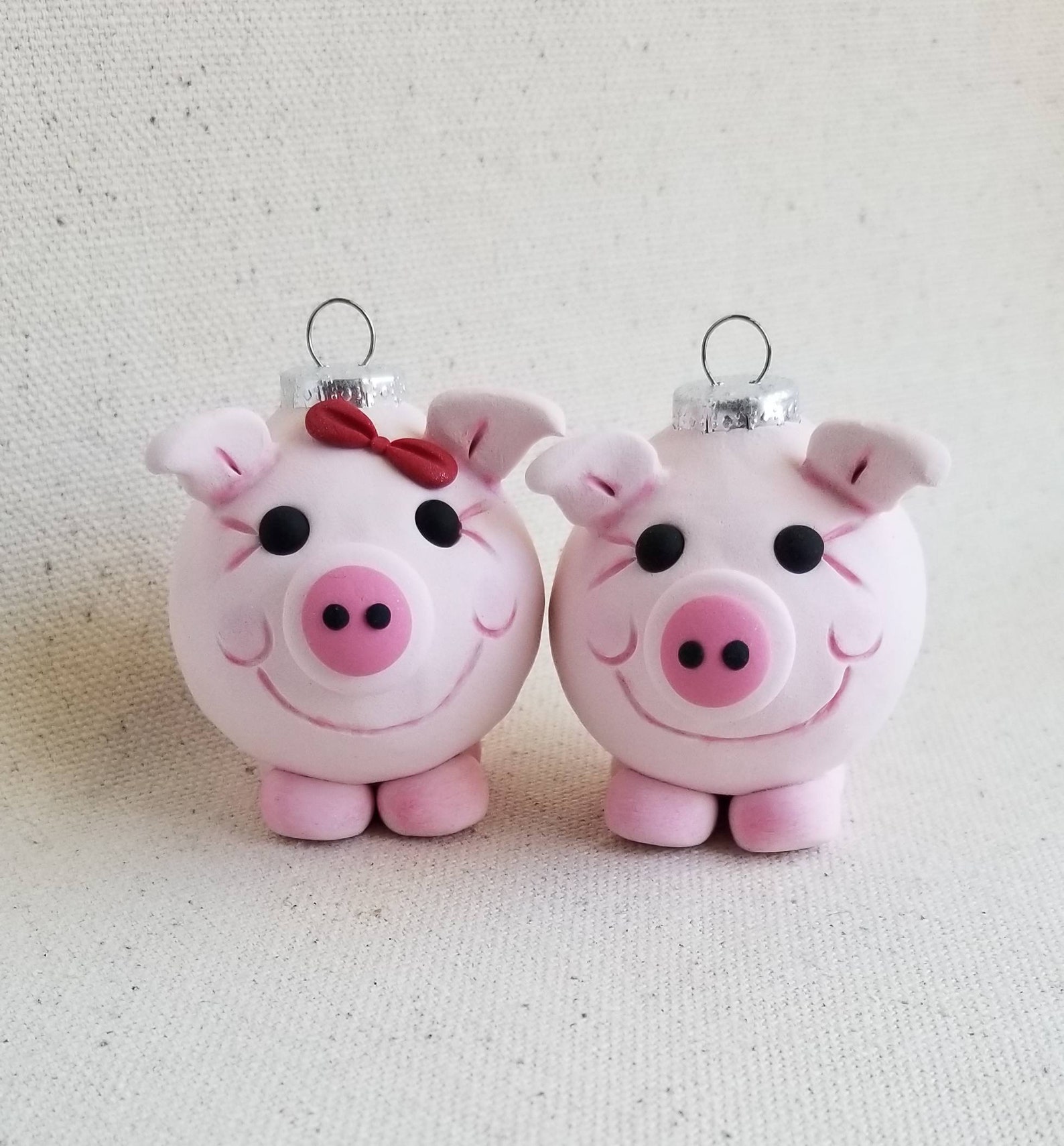 Pig Mini Christmas Ornaments | Etsy