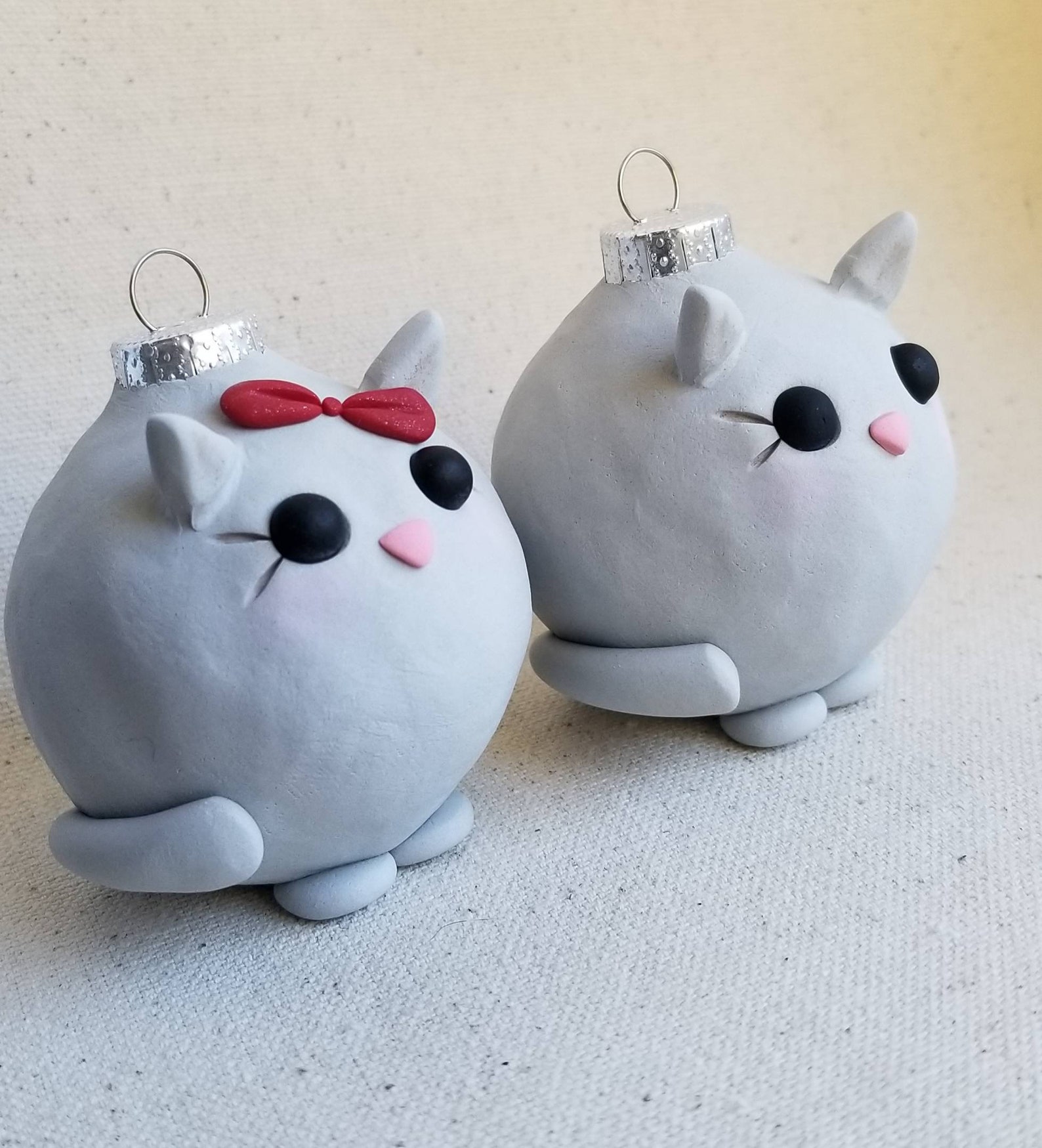 Cat Christmas Ornaments - Etsy