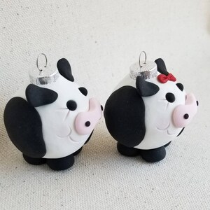 Cow Mini Christmas Ornaments - Etsy