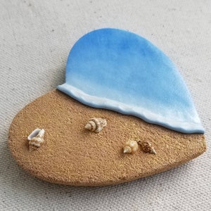 Shells on the Beach, Refrigerator Magnet - Etsy