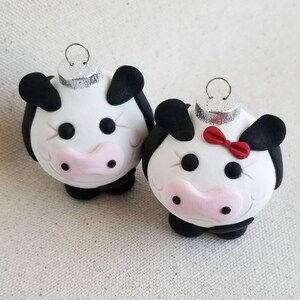 Cow Mini Christmas Ornaments - Etsy