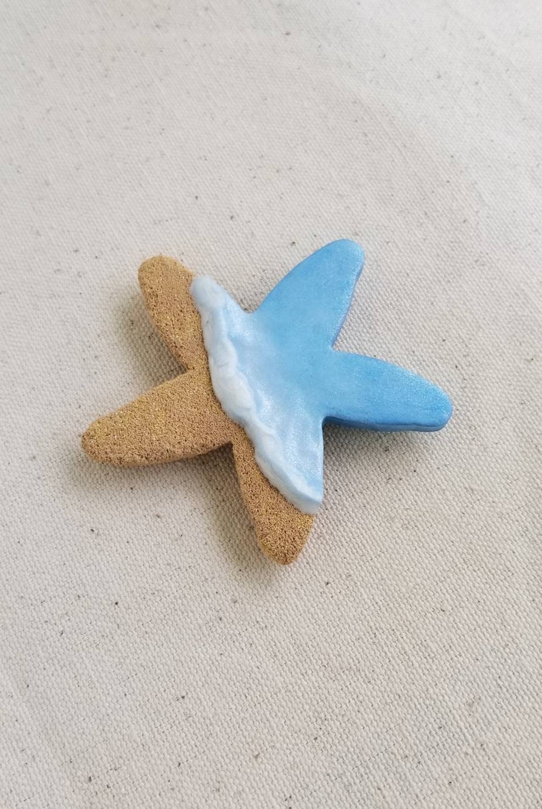 Sea Star and Beach Refrigerator Magnet - Etsy
