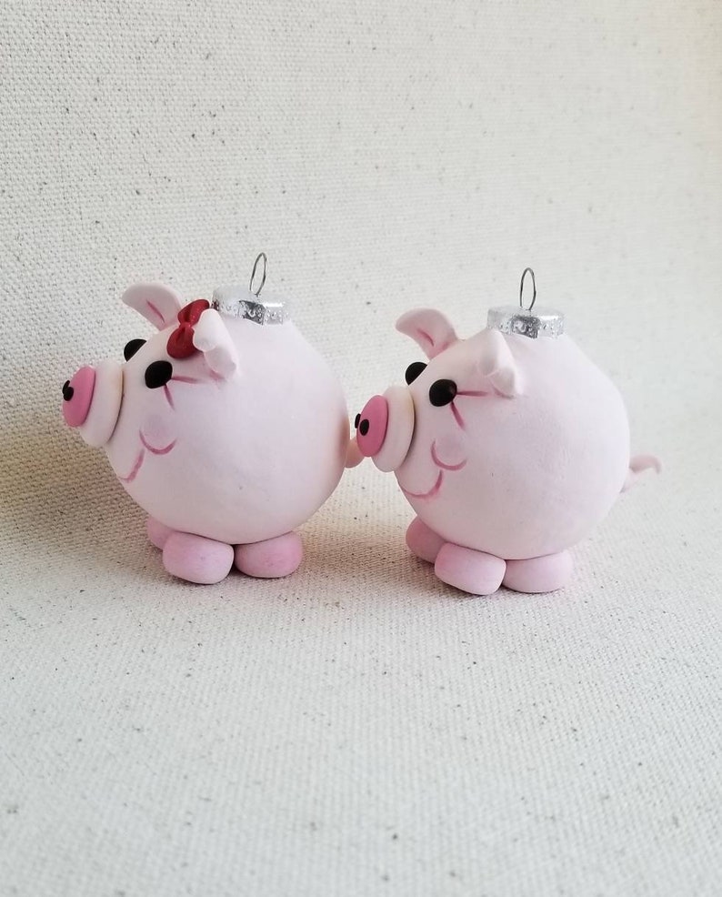 Pig Mini Christmas Ornaments | Etsy