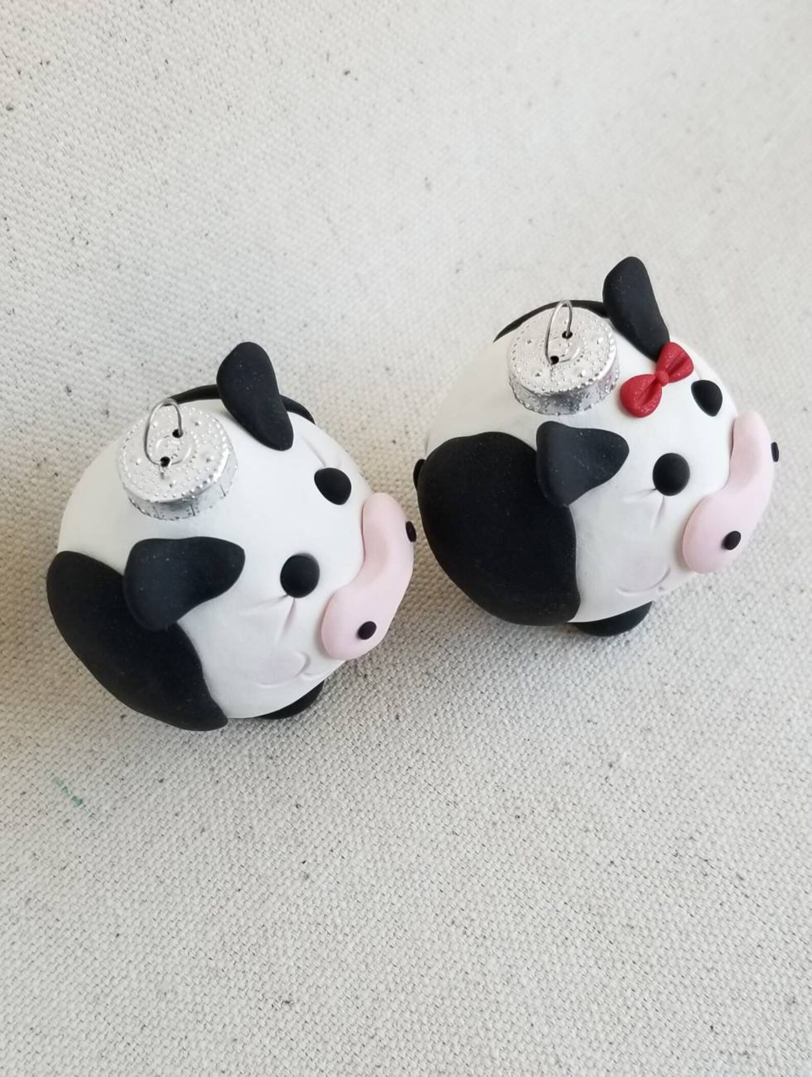Cow Mini Christmas Ornaments | Etsy