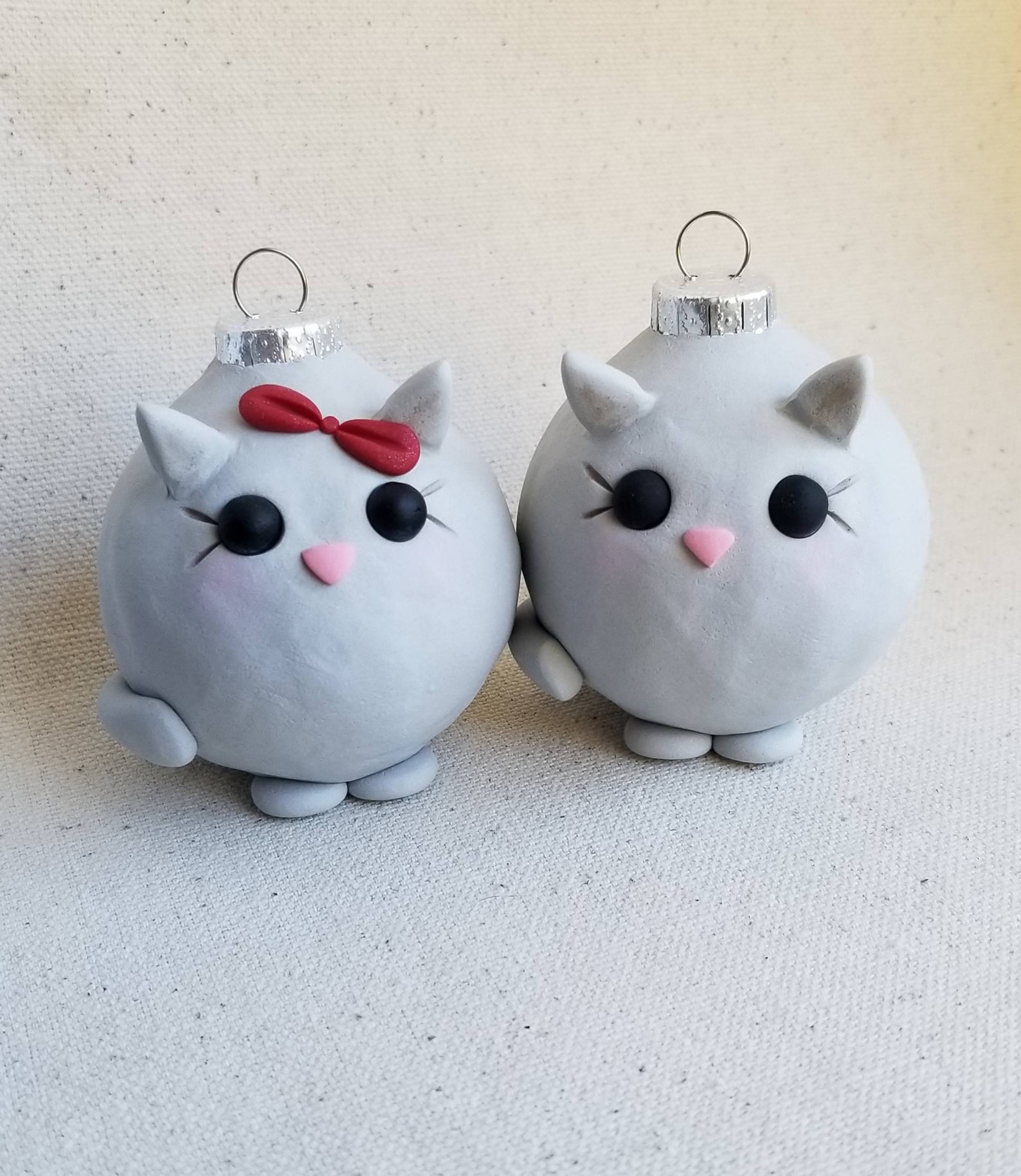 Cat Christmas Ornaments - Etsy
