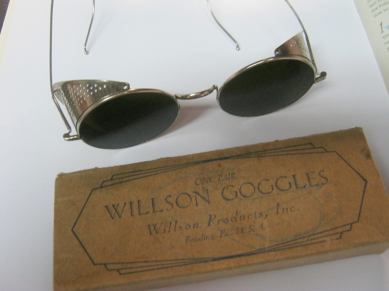 Vintage Willson Goggles Antique Optical - Etsy Canada