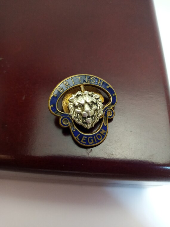 Vintage British Legion Lapel Pin - Gem