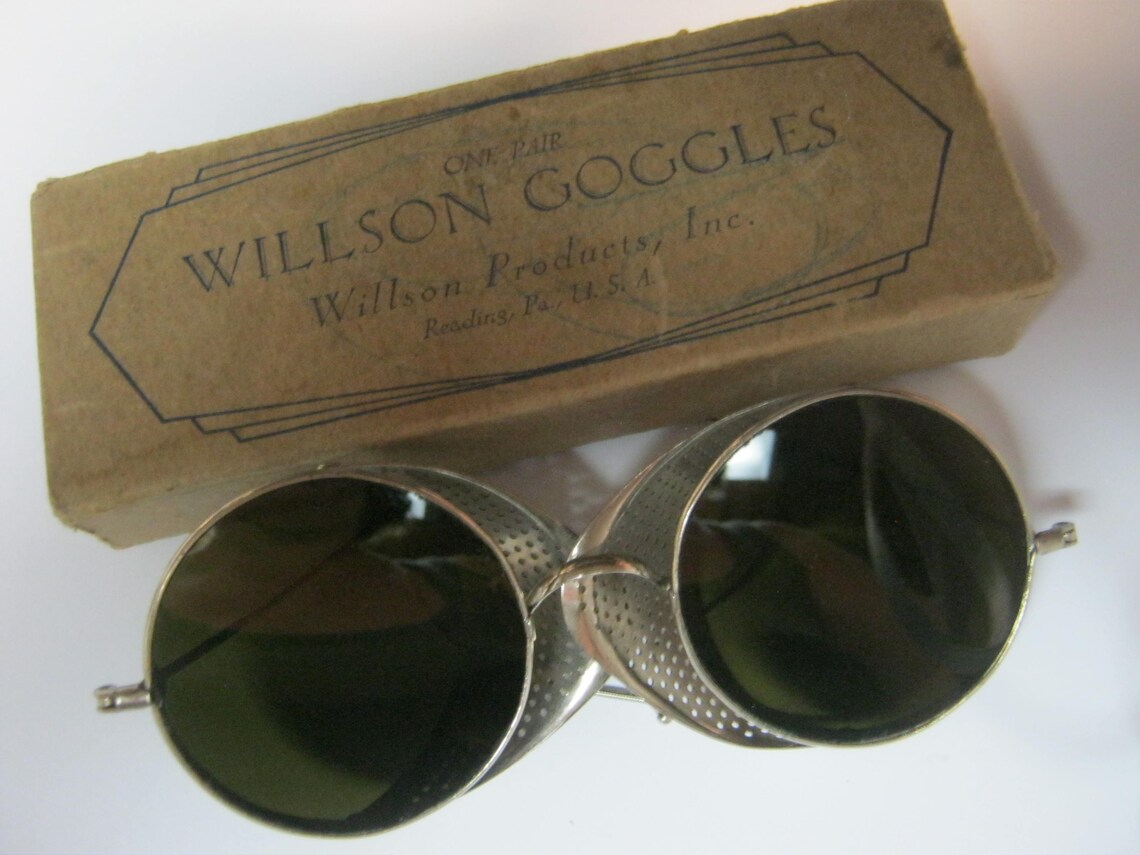 Vintage Willson Goggles Antique Optical - Etsy Canada