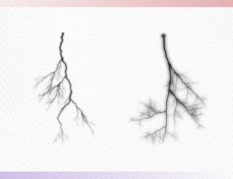 150 Procreate Lightning Bolt Stamp Brushes Electric Flash Light Effect ...