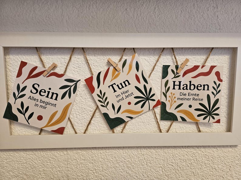 Wall Pictures "being" "doing" "having" I Quote Posters Positive Mindset ...