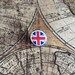 British Flag Union Jack Flag Badge Pin Gift, UK British Souvenir Red ...