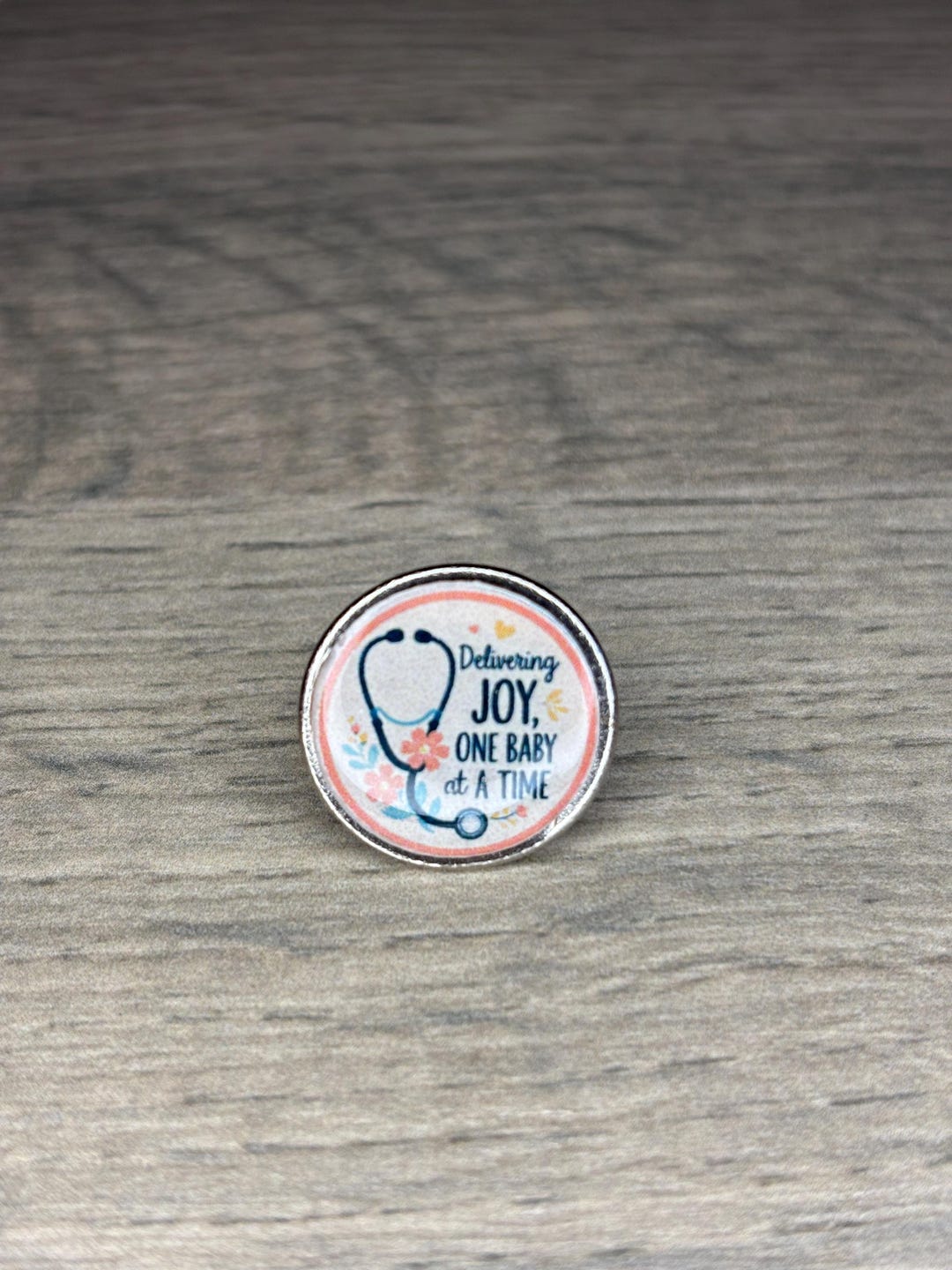 Midwife Gift , Pin Badge 'delivering Joy, One Baby at a Time'' - 18mm ...