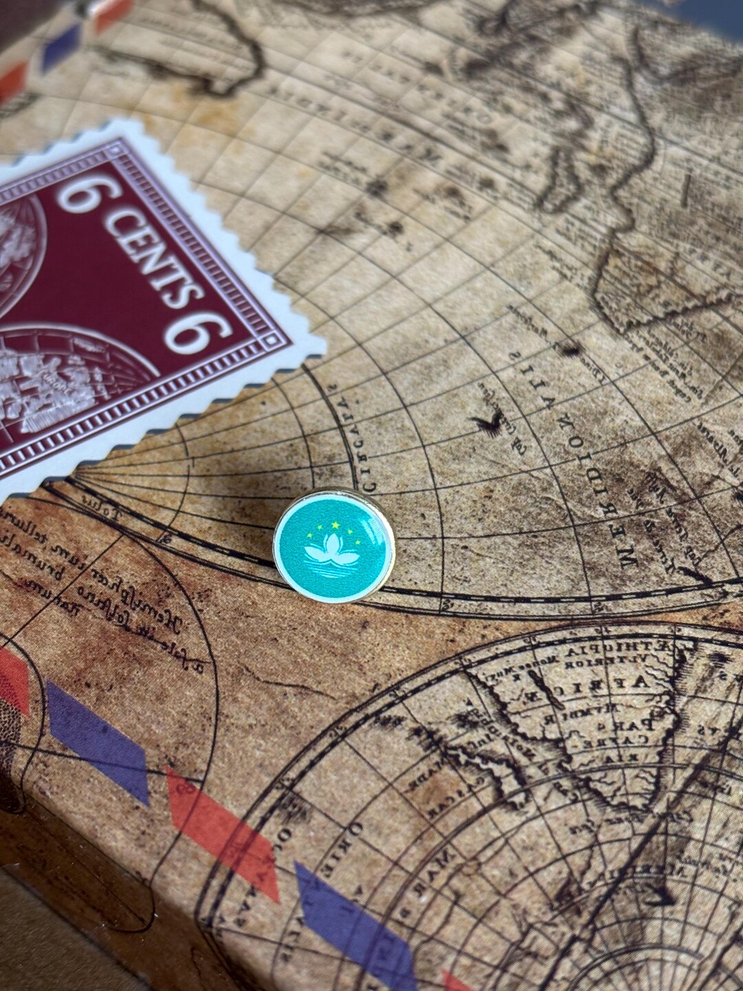 Macau Flag Map Pin - Travel Tracker - Corkboard Pin - Enjoy the Wood ...