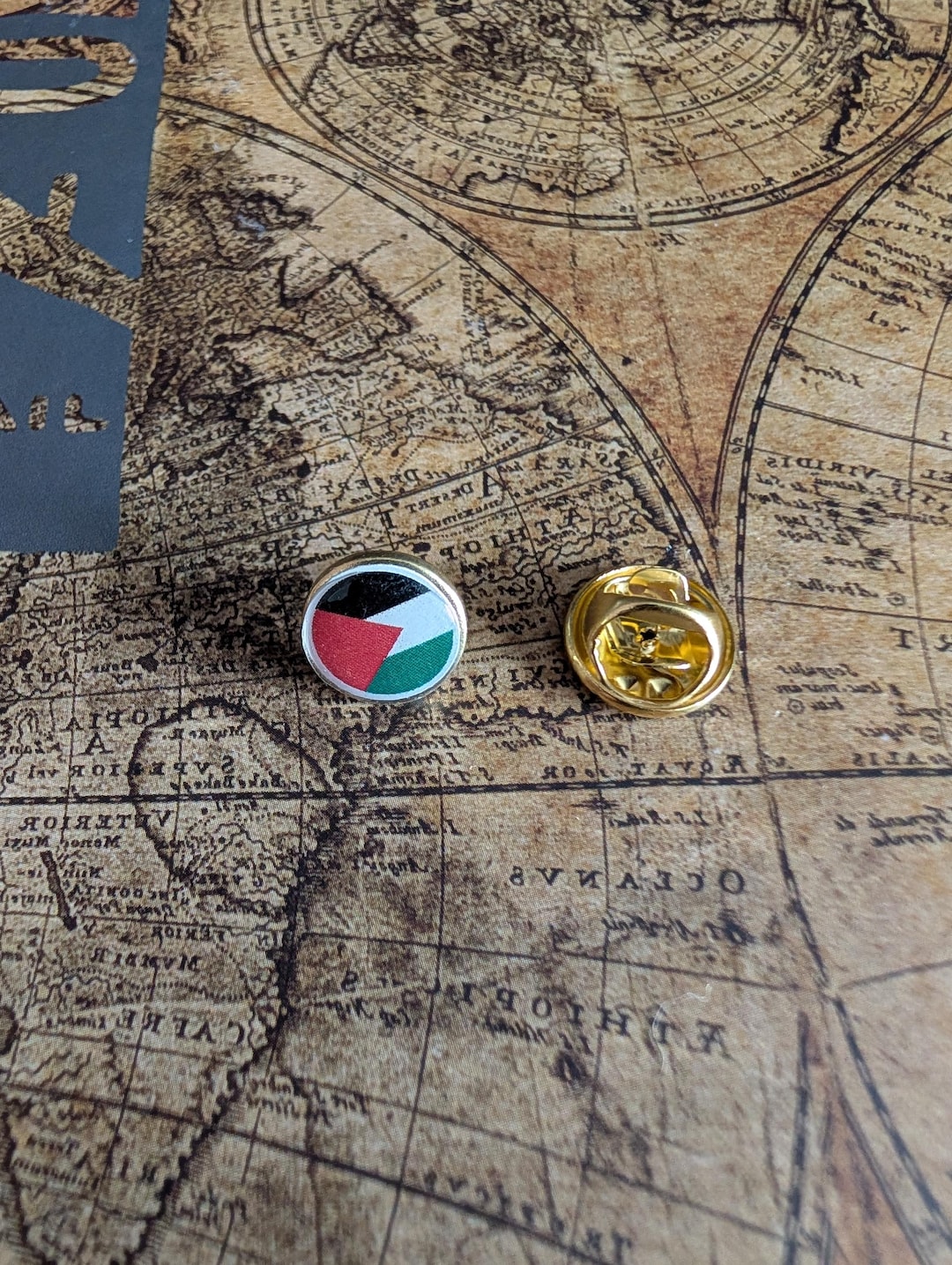 Palestine Flag Pin Badge - Lapel Pin - 10mm - Palestinian - Etsy