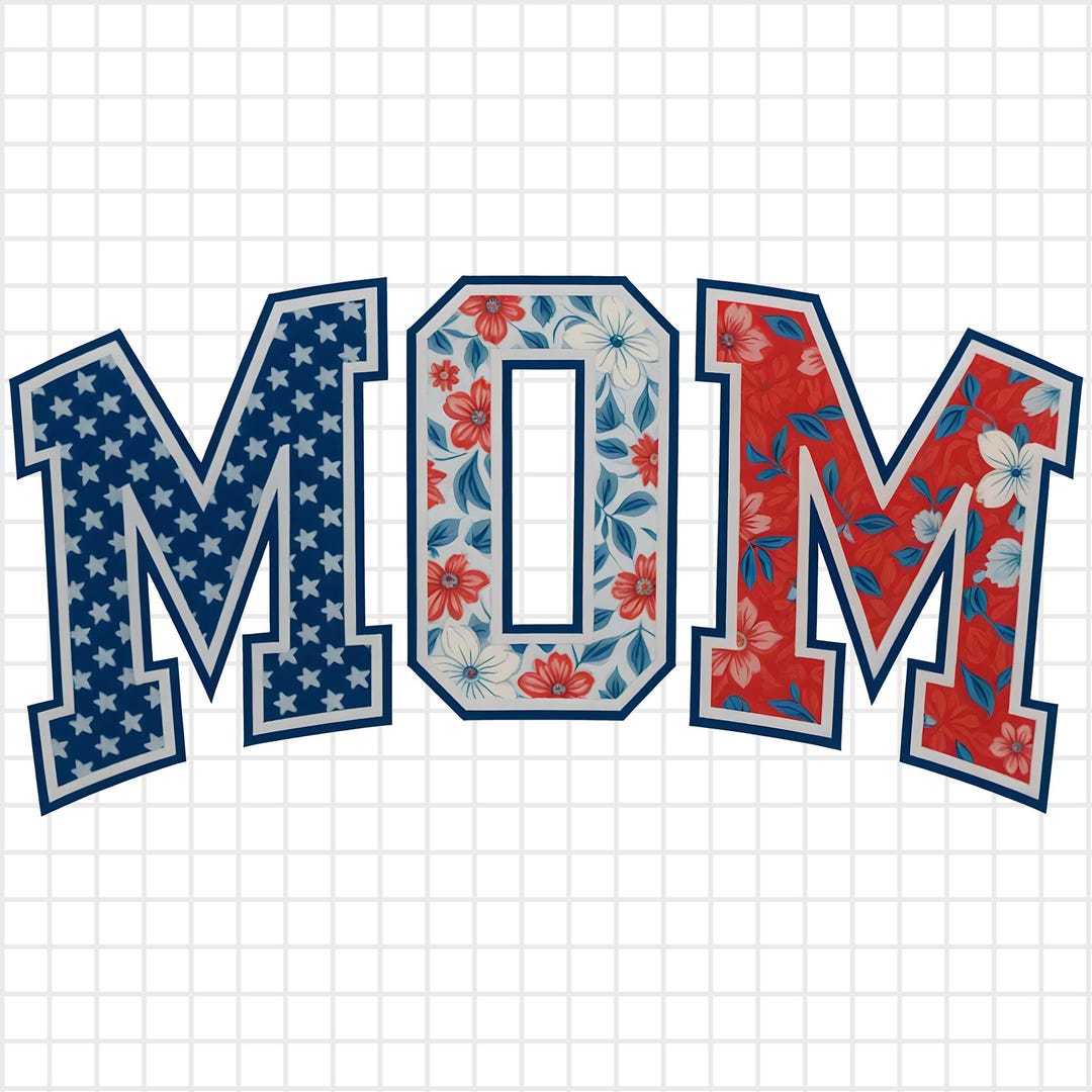 Mom USA Png, USA Floral Mom Png, Mom America Png, Retro America Png ...