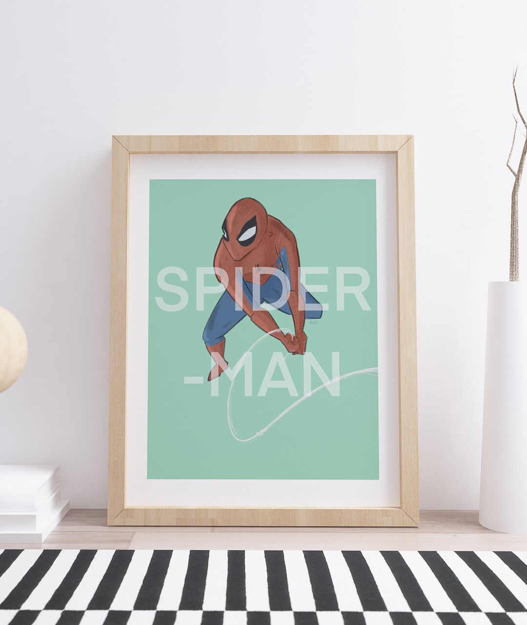 Spider-man Superhero Nerd Art Print - Etsy