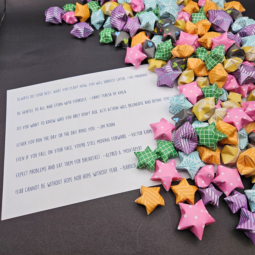 25 Reach for the Stars Origami Wishing Stars READY TO SHIP - Etsy