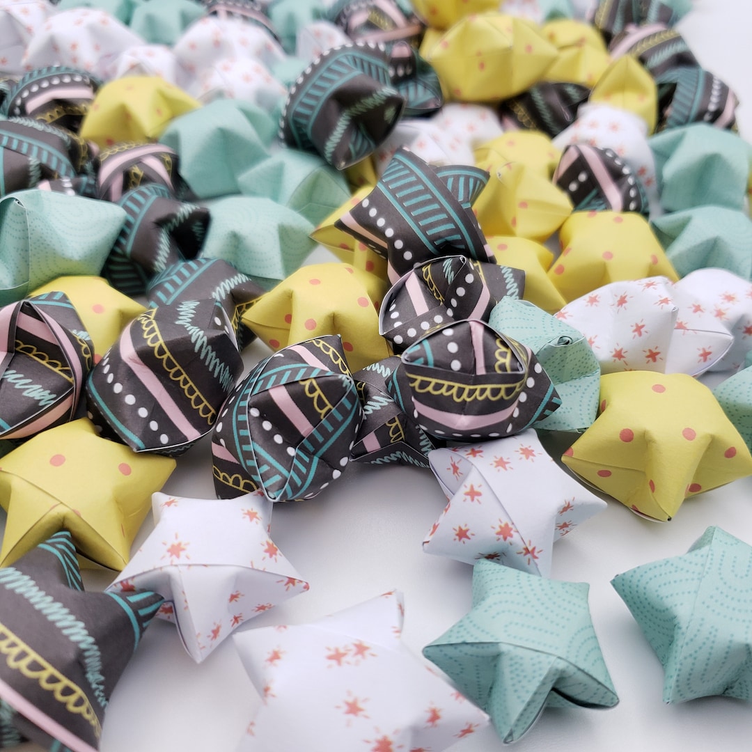 50 Friendship Hand Folded Origami Wishing Stars READY TO SHIP - Etsy