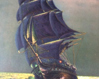 Clipper ship print | Etsy