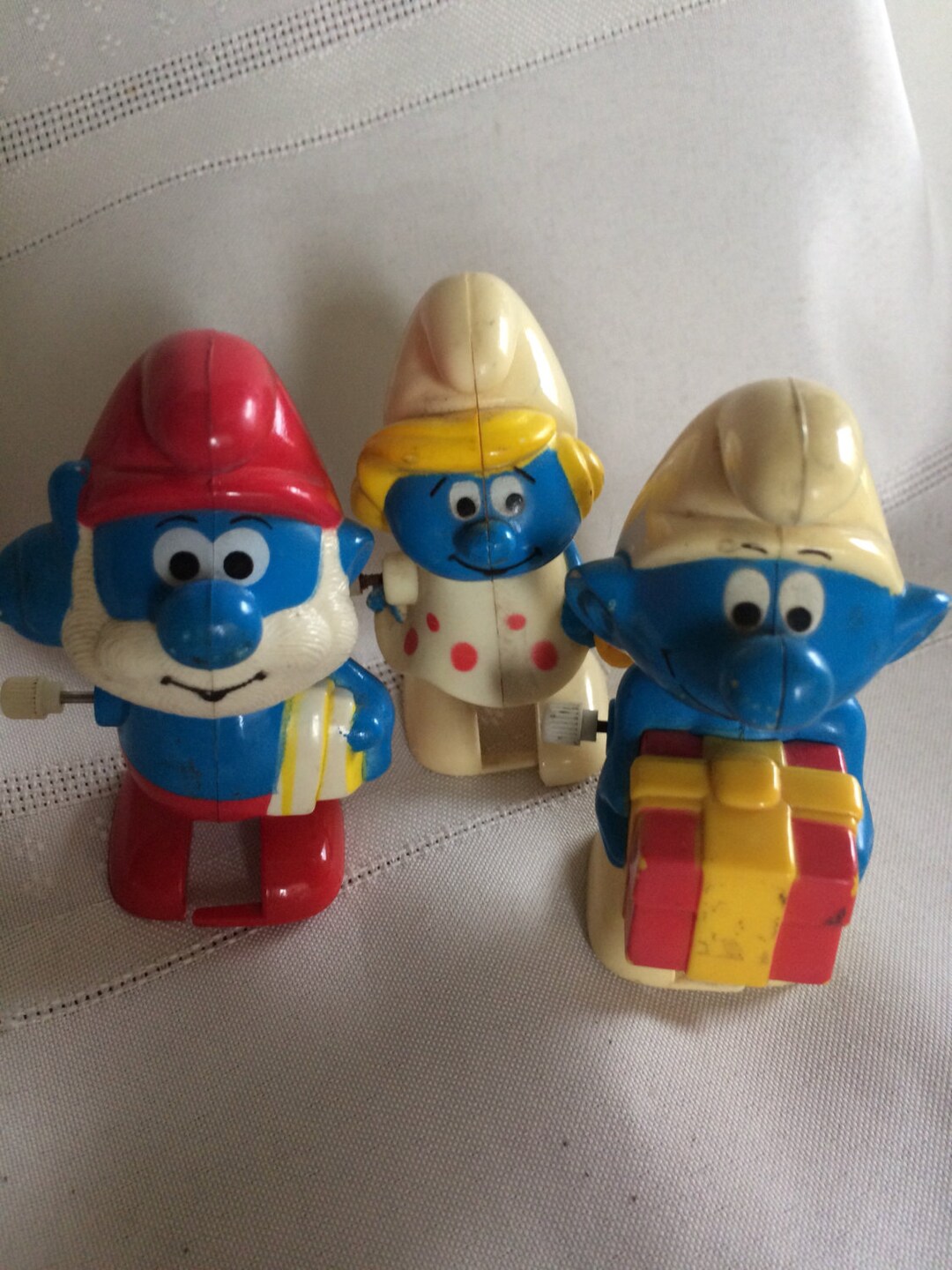 3 Vintage Smurf Wind up Toys - Etsy