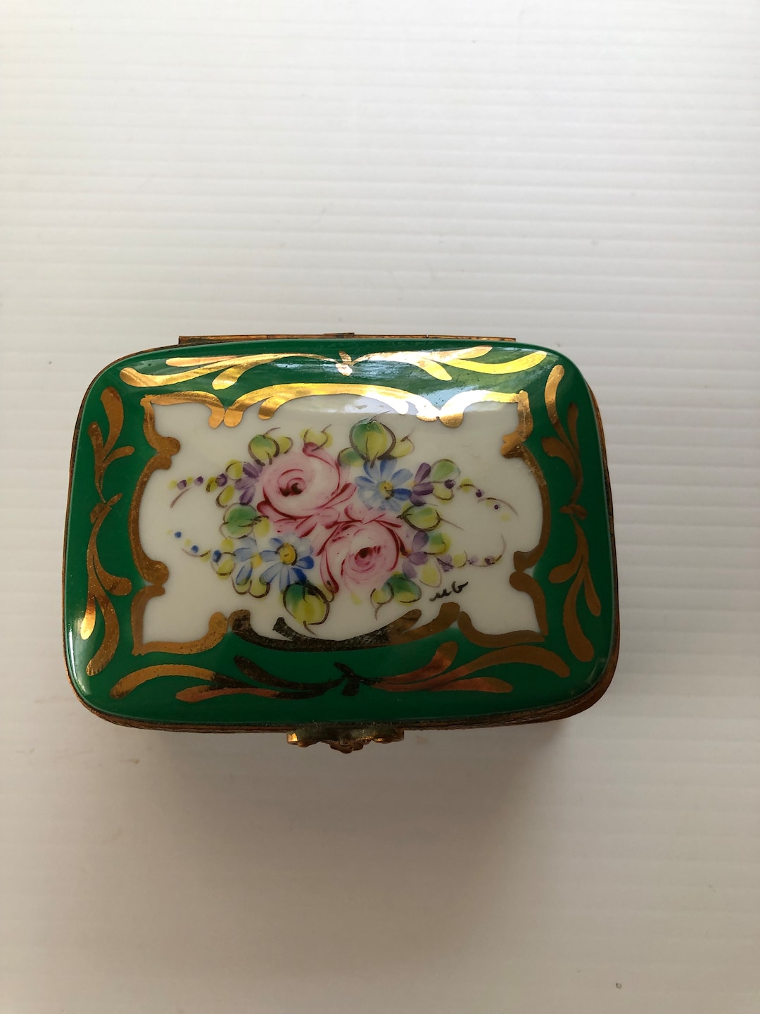 Limoges French Porcelain Hand Painted Box - Etsy