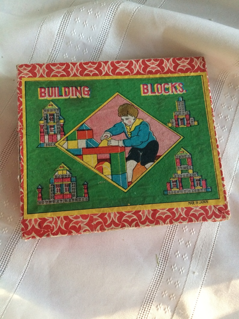 The Smallest Vintage Building Blocks Set in Original Box - Etsy