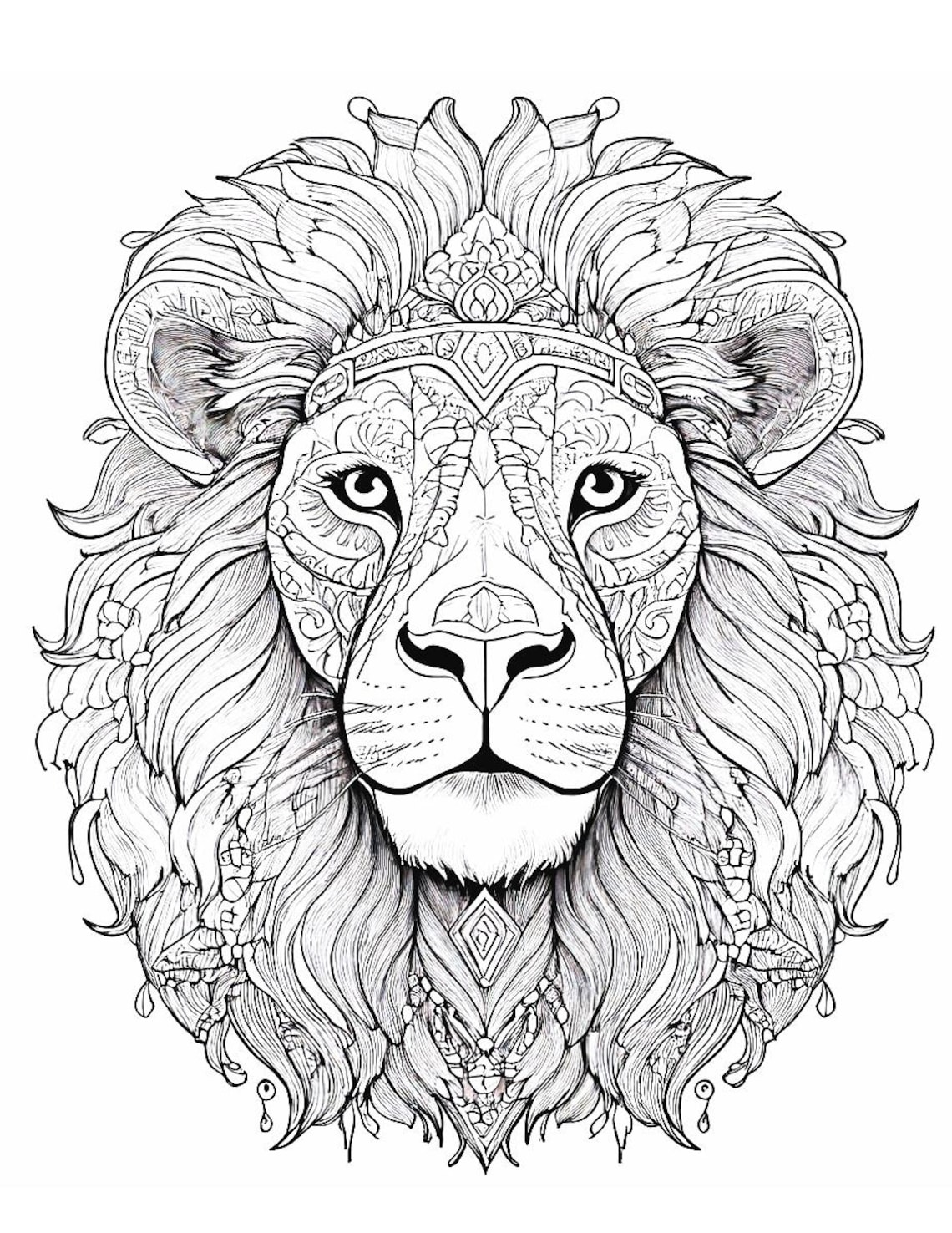 Safari Wonders Wildlife Coloring Pages and Use for Art Prints - Etsy