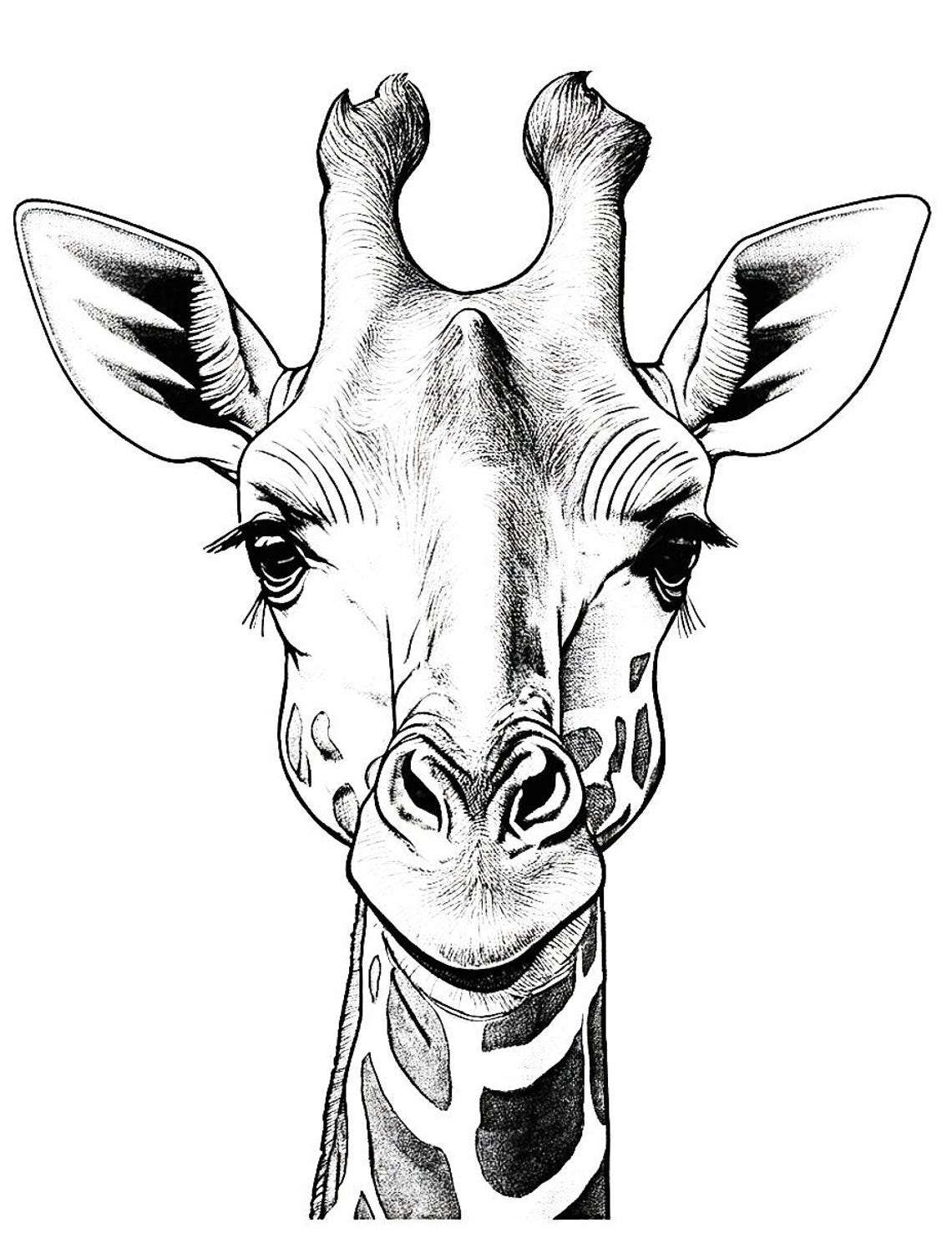 Safari Wonders Wildlife Coloring Pages and Use for Art Prints - Etsy