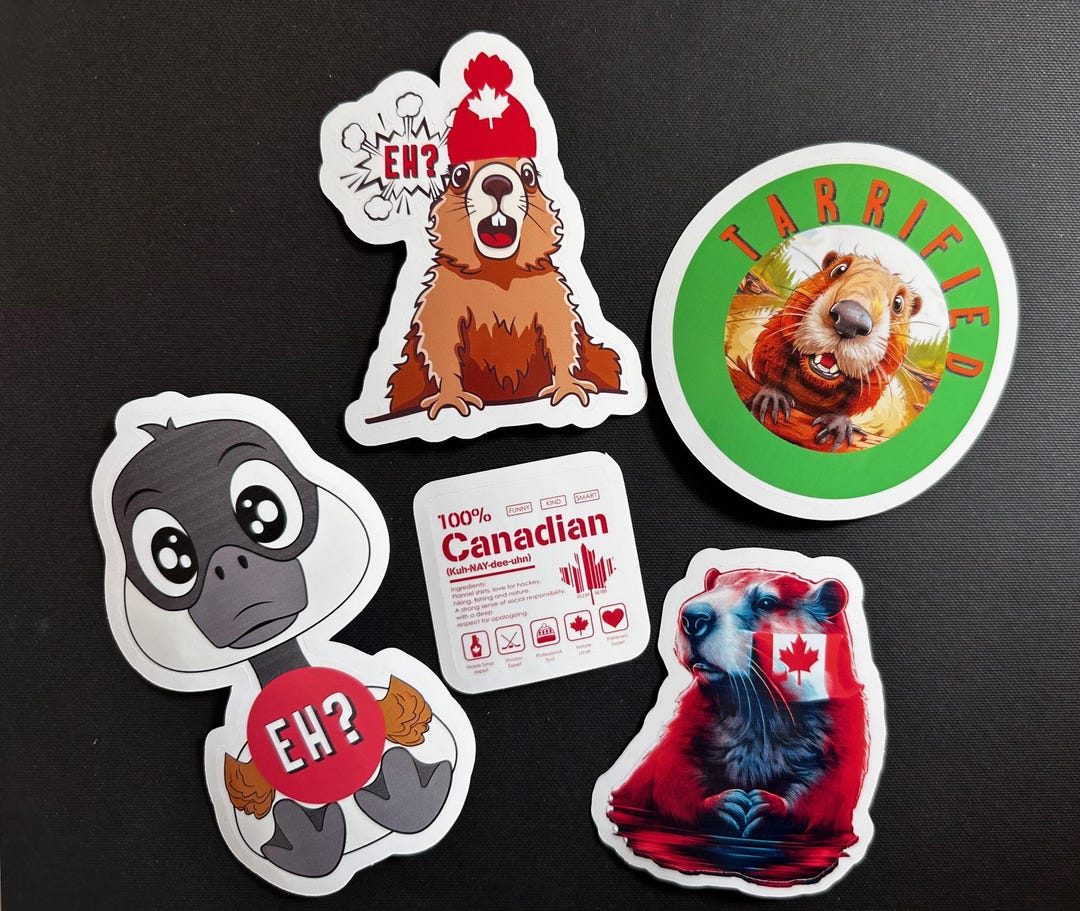 Canadian Waterproof Vinyl Stickers Pack, Cute, Canada Aesthetic, Proud ...