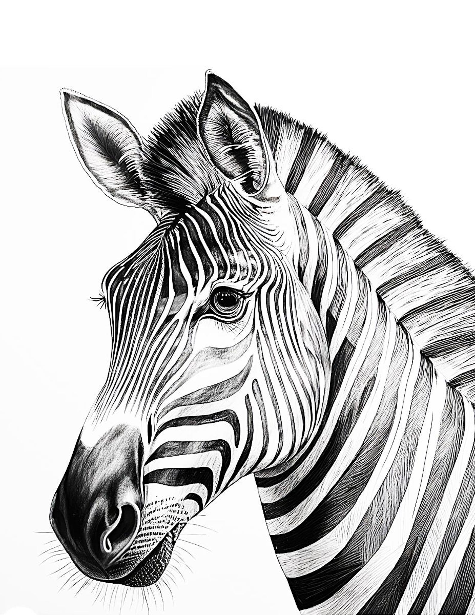 Safari Wonders Wildlife Coloring Pages and Use for Art Prints - Etsy