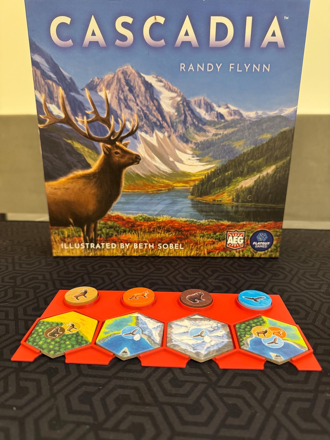 3d-printed Cascadia Habitat Tile and Wildlife Token Pairs Holder/tray ...