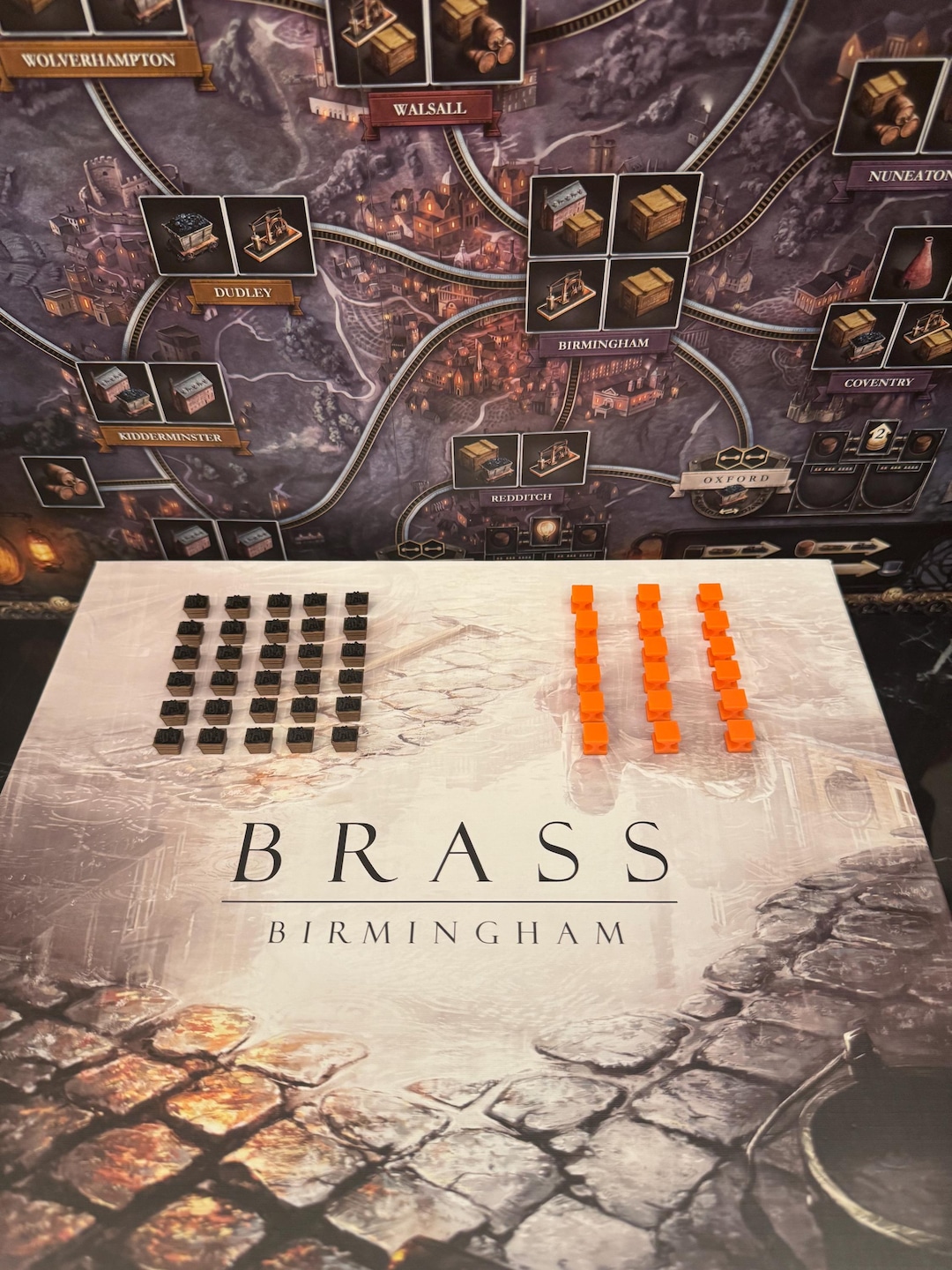 Brass Birmingham 3d-printed Game Pieces – 30 Coal Cubes & 18 Iron Cubes ...